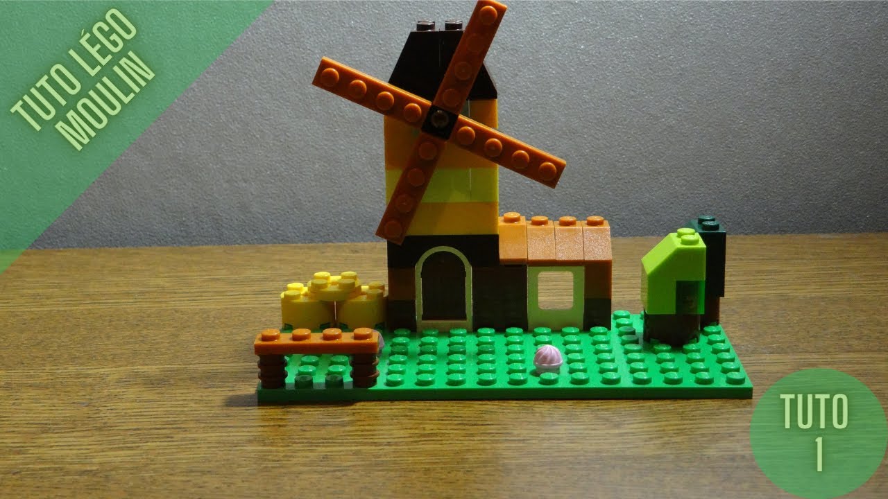 Tuto légo - Le moulin - Facile - YouTube