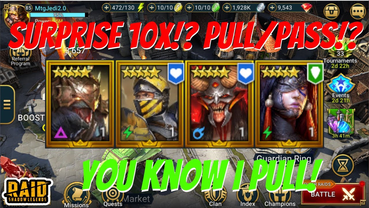 Surprise 10x Shard Pulls! Raid: Shadow Legends - YouTube