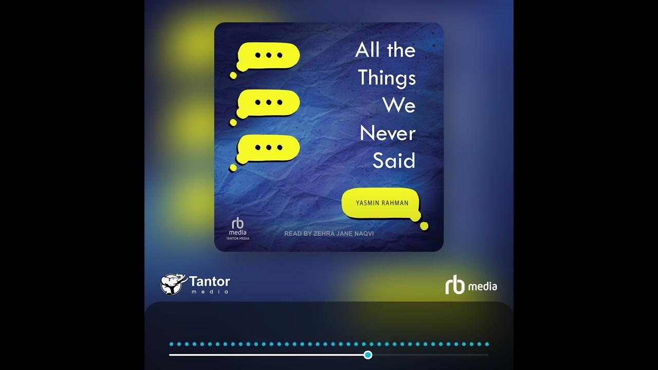 Audiobook Sample: All the Things We Never Said - YouTube