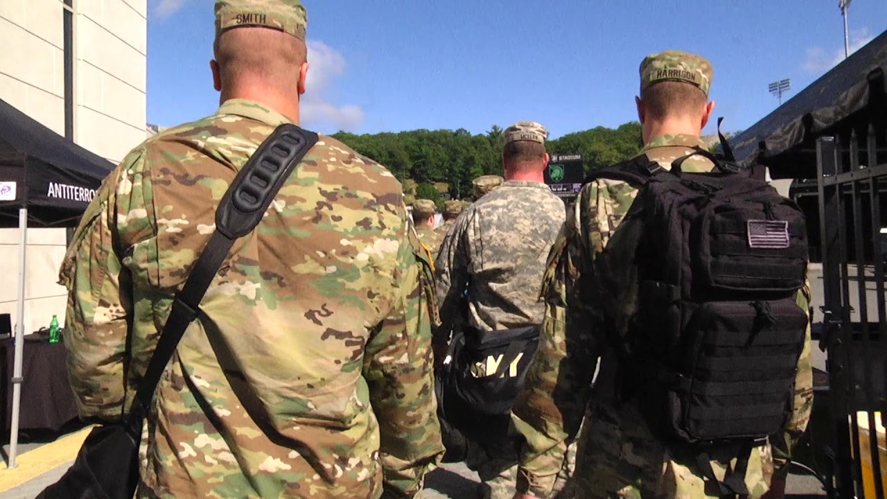 Army Football: First on the Field vs. Buffalo 9-9-17 - YouTube