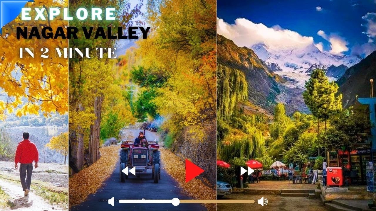 Explore Hunza Nagar Valley in 2 minutes || Beauty of Nagar Valley ...