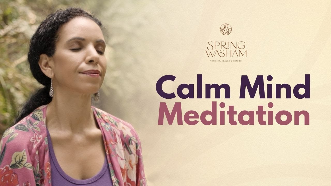 Guided Meditation for Inner Peace & Stress Relief | Spring Washam - YouTube