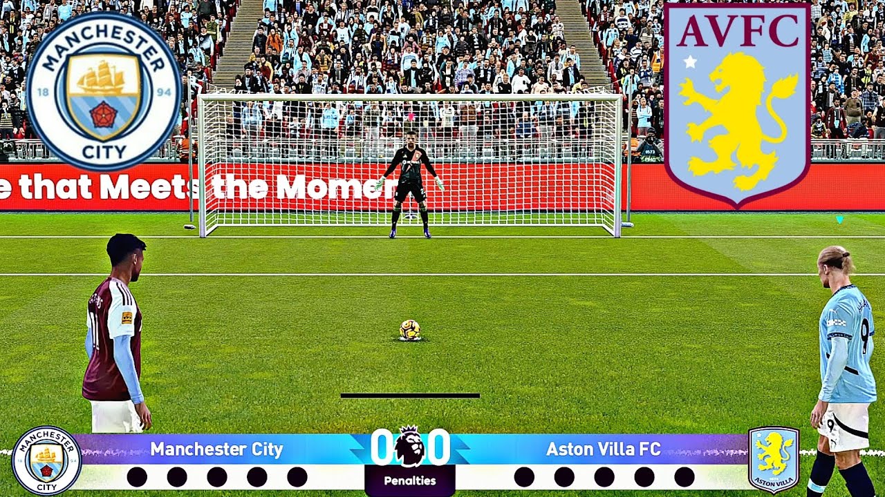 MAN CITY VS ASTON VILLA FULL PENALTY SHOOTOUT | CITY VS AVL HIGHLIGHTS ...