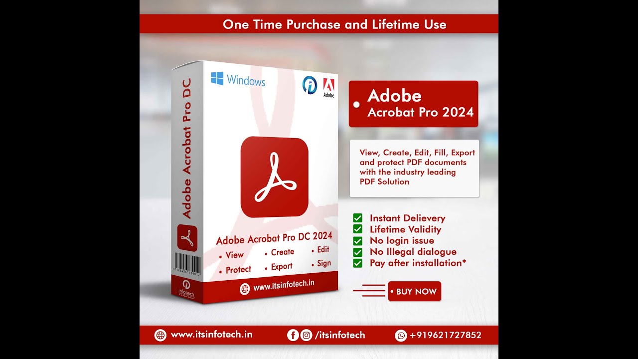 Adobe Acrobat Pro 2024| Infotech Softwares - YouTube