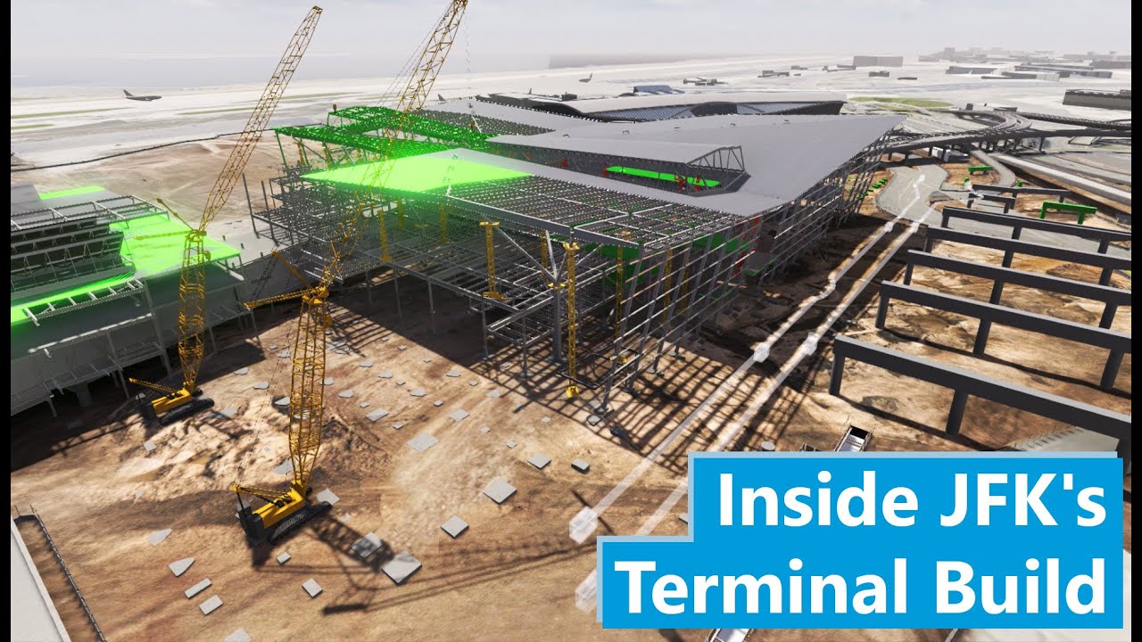 JFK International Airport - Construction Simulation - YouTube