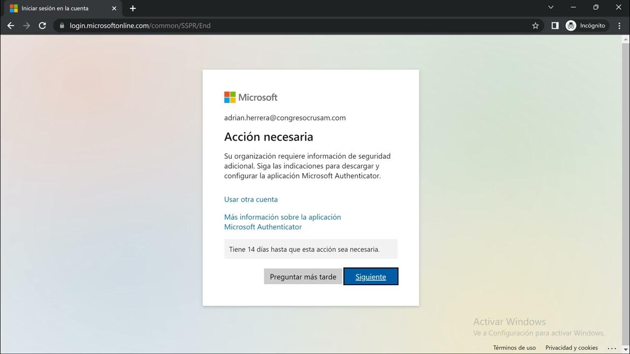 Tutorial para activar la verificación en dos paso con authenticator y ...