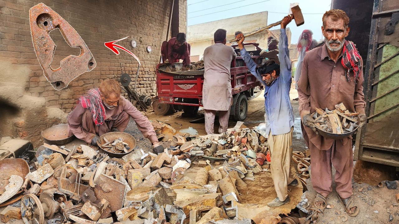 How Millions Metal Waste Scrap Convert into National iron Weight Plate ...