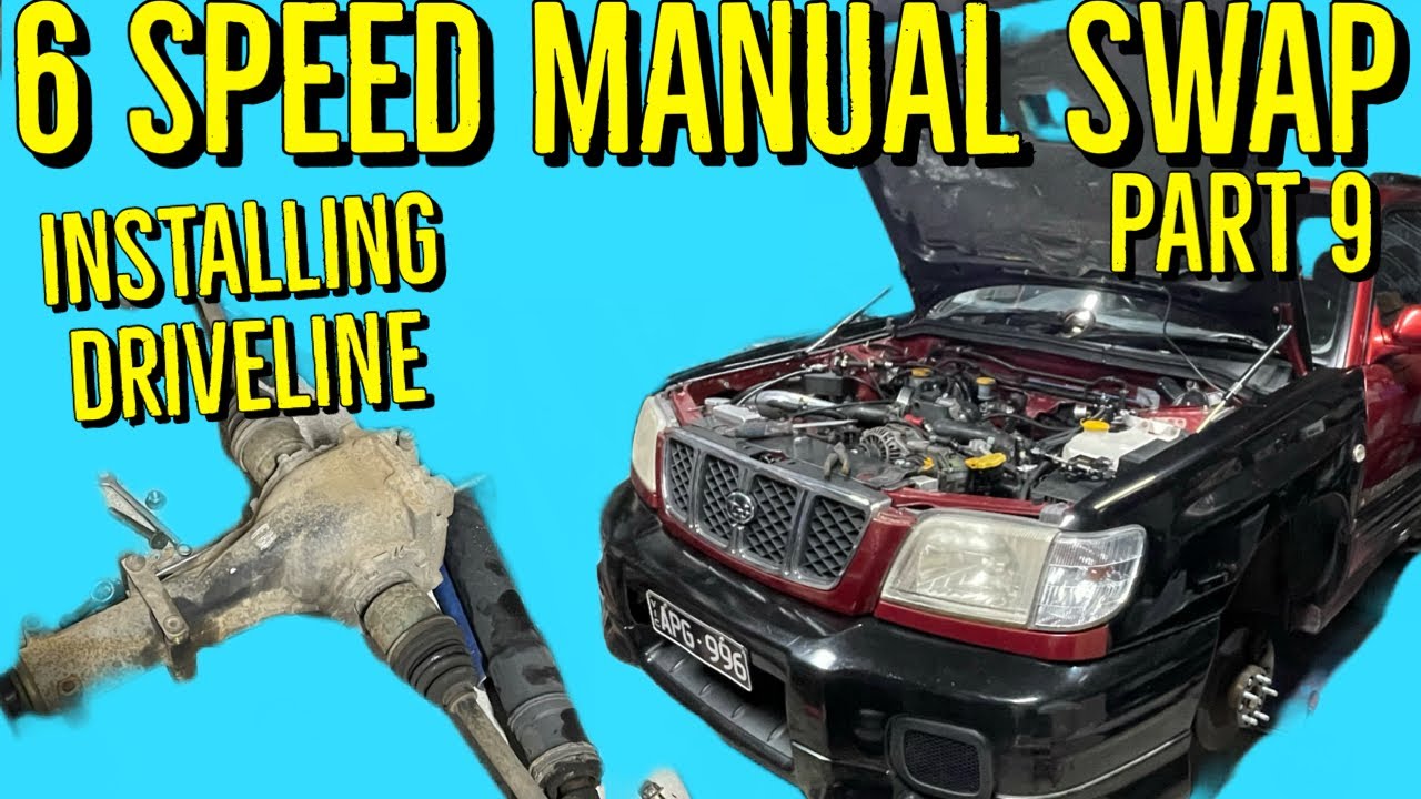 Auto to Manual Swap your Subaru | Rear Diff and Driveshafts - YouTube