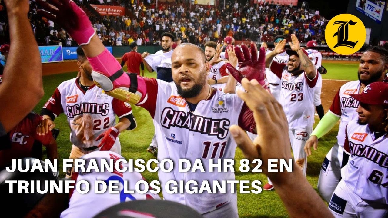 Juan Francisco da HR 82 en triunfo de los Gigantes - YouTube