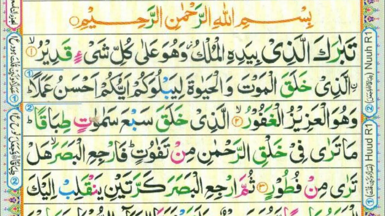 Surah Al-Mulk full || By Qari Amir Rashid With Arabic Text (HD) |سورة ...