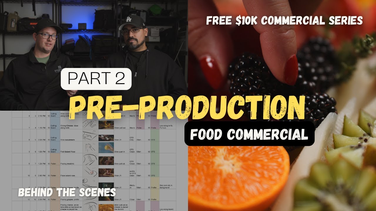Part 2 - Pre-Production on a Food Commercial - Crazy FREE $10k ...
