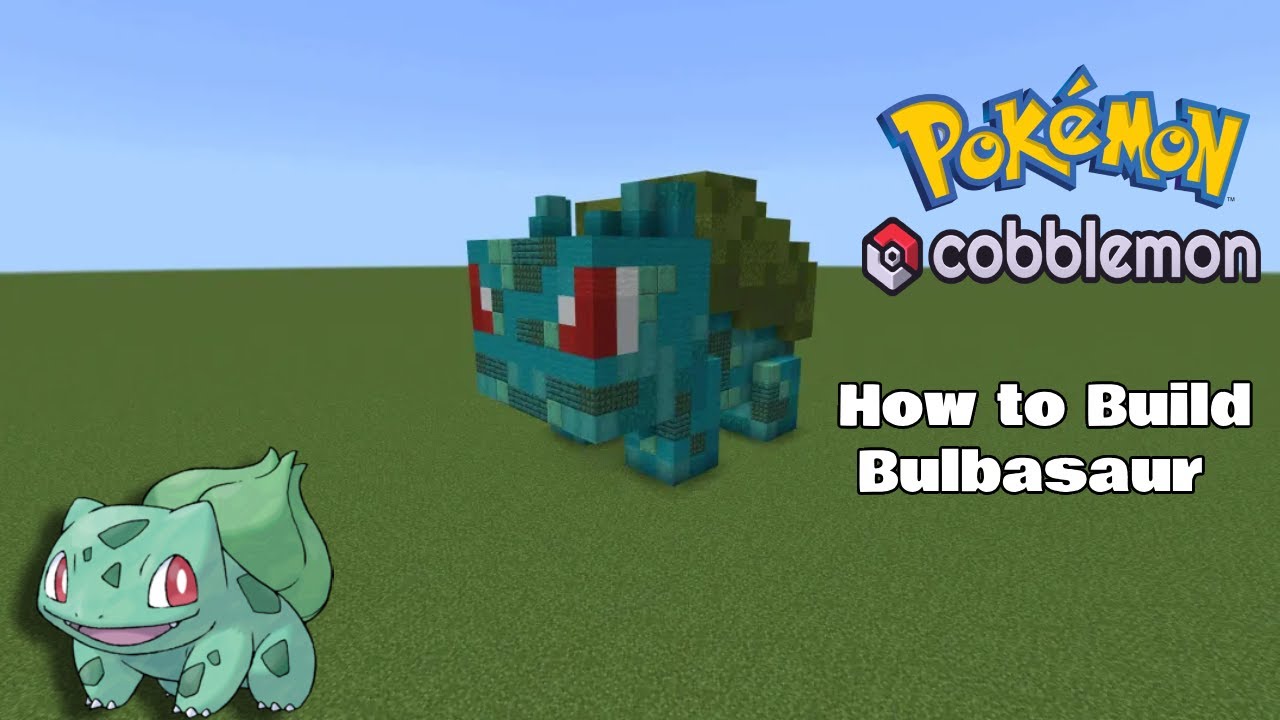 Minecraft | How To Build a Bulbasaur Statue From (Pokémon) & Cobblemon ...