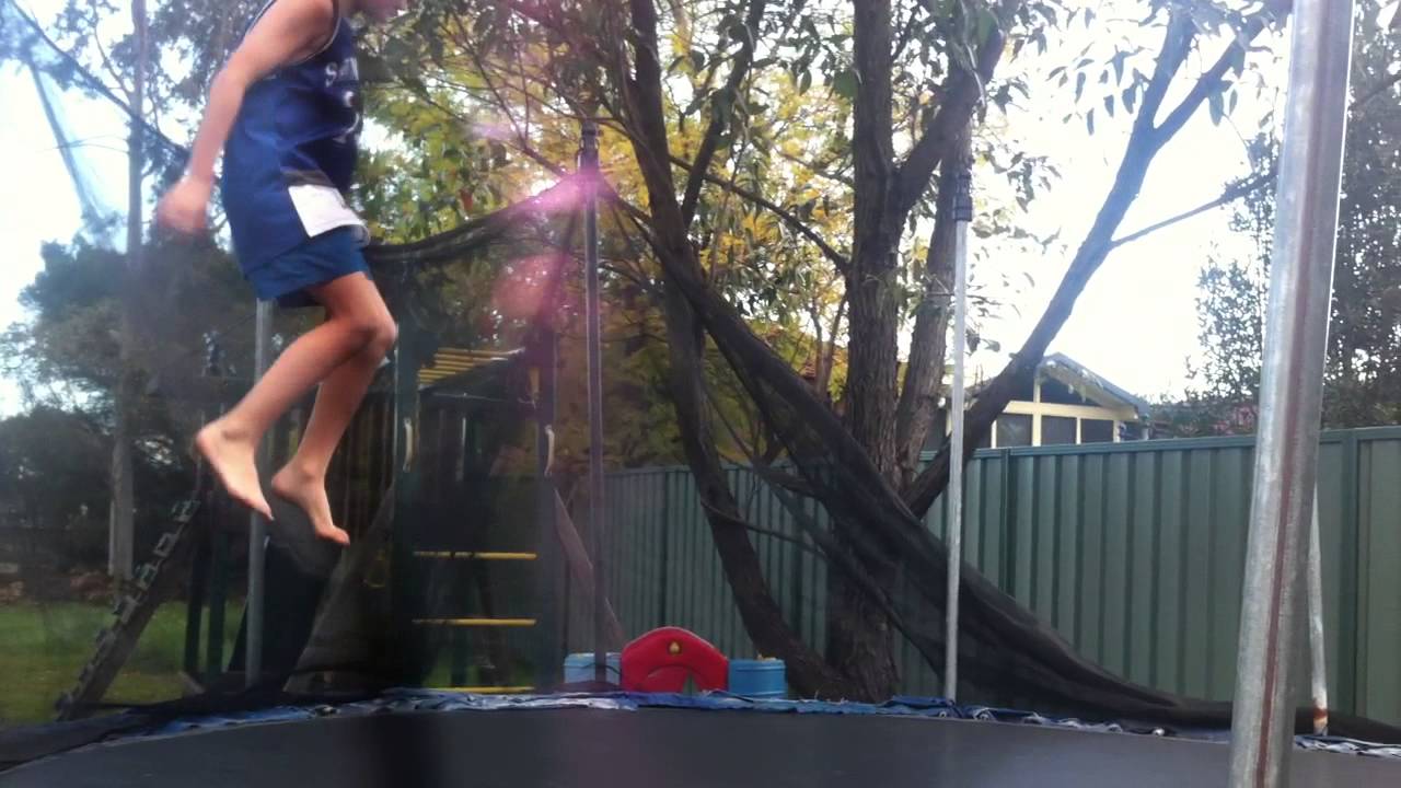 Some more cool trampoline tricks - YouTube