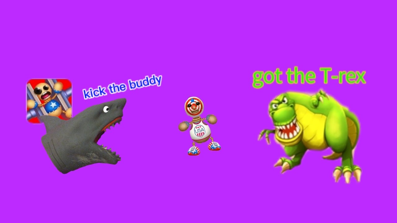 shark puppet plays kick the buddy #kickthebuddygame #sharkpuppet - YouTube