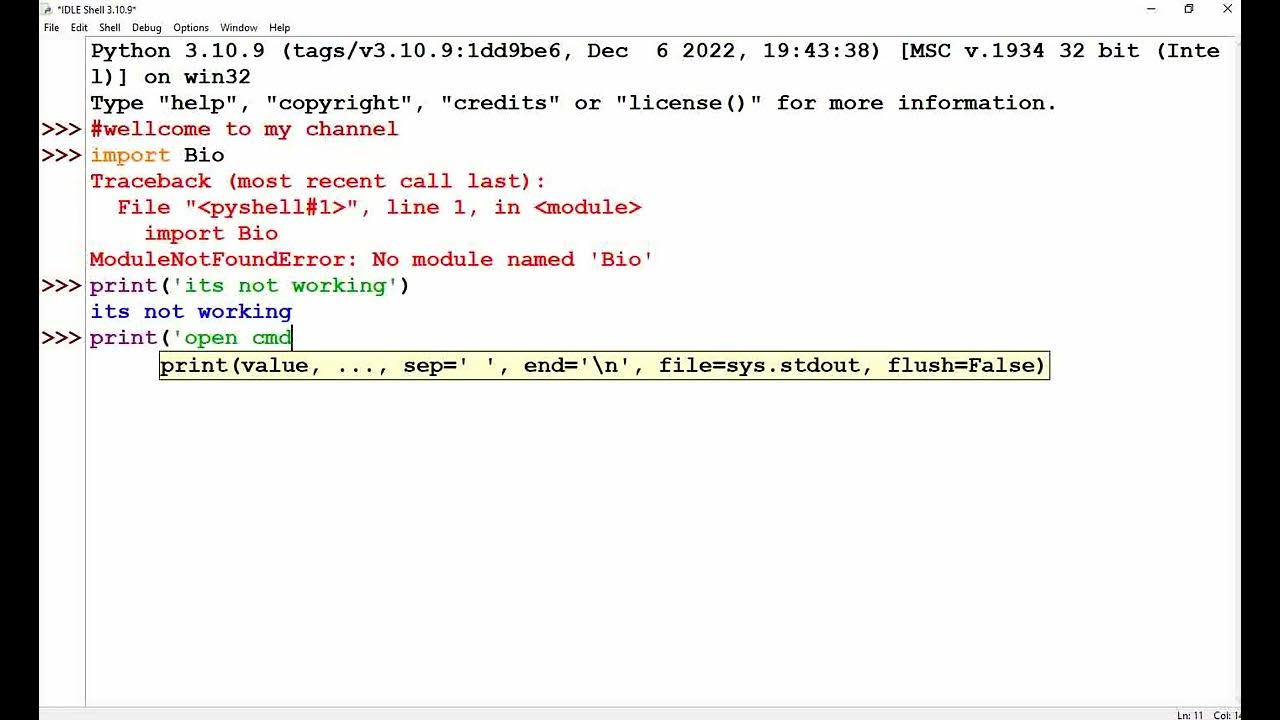 Biopython Install With Pip Youtube