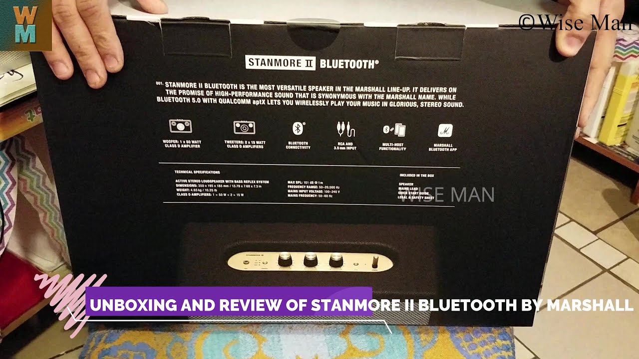 UNBOXING AND REVIEW OF STANMORE II BLUETOOTH BY MARSHALL - YouTube