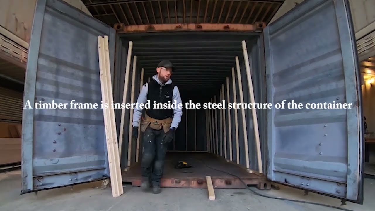 Lining and insulating shipping containers - YouTube