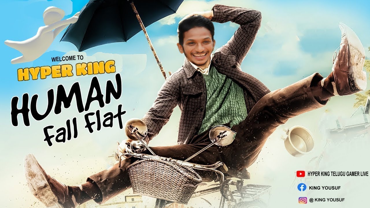 After Long Time Playing Human: Fall Flat Live Telugu | Hyper King ...