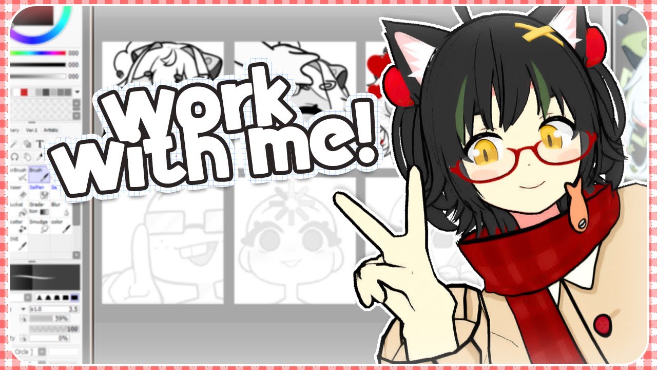 【ART】 LET'S WORK AND DRAW AND YAP AND AND.. - YouTube