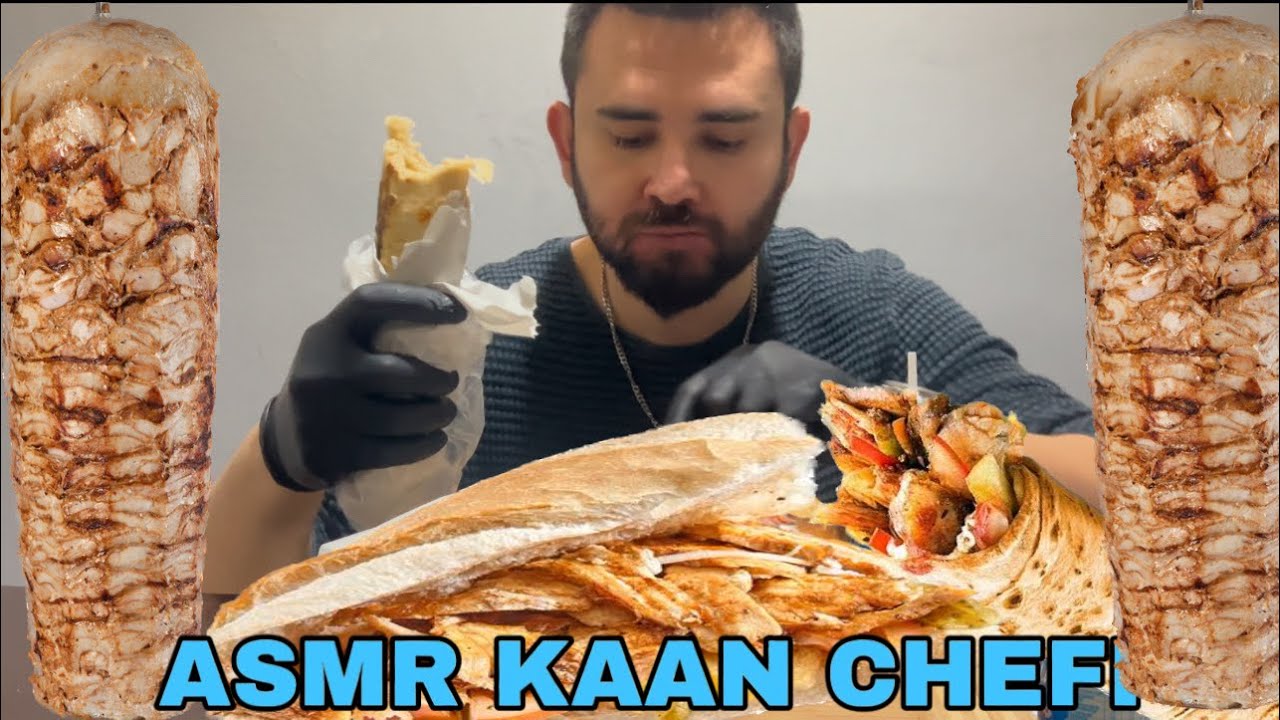 ASMR KAAN CHEFF CHICKEN DONER CHICKEN BREAD FRIED CHICKEN - YouTube