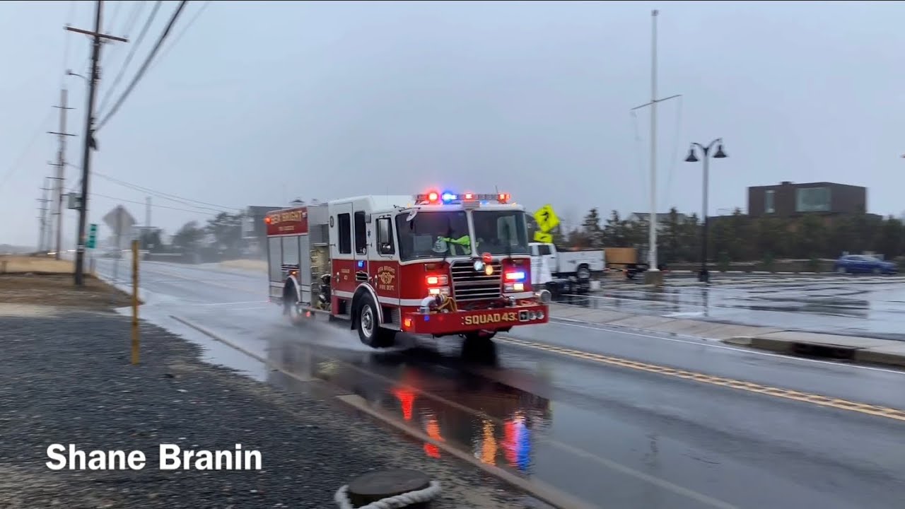 Sea Bright Fire Department Squad 43 (43-77) Responding - YouTube