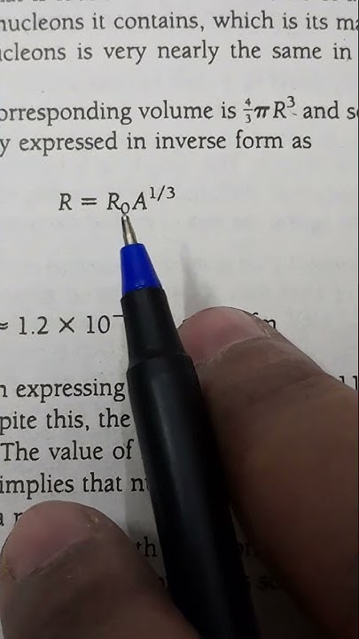 Nuclear Radii , how to calculate nuclear radius by atomic number - YouTube