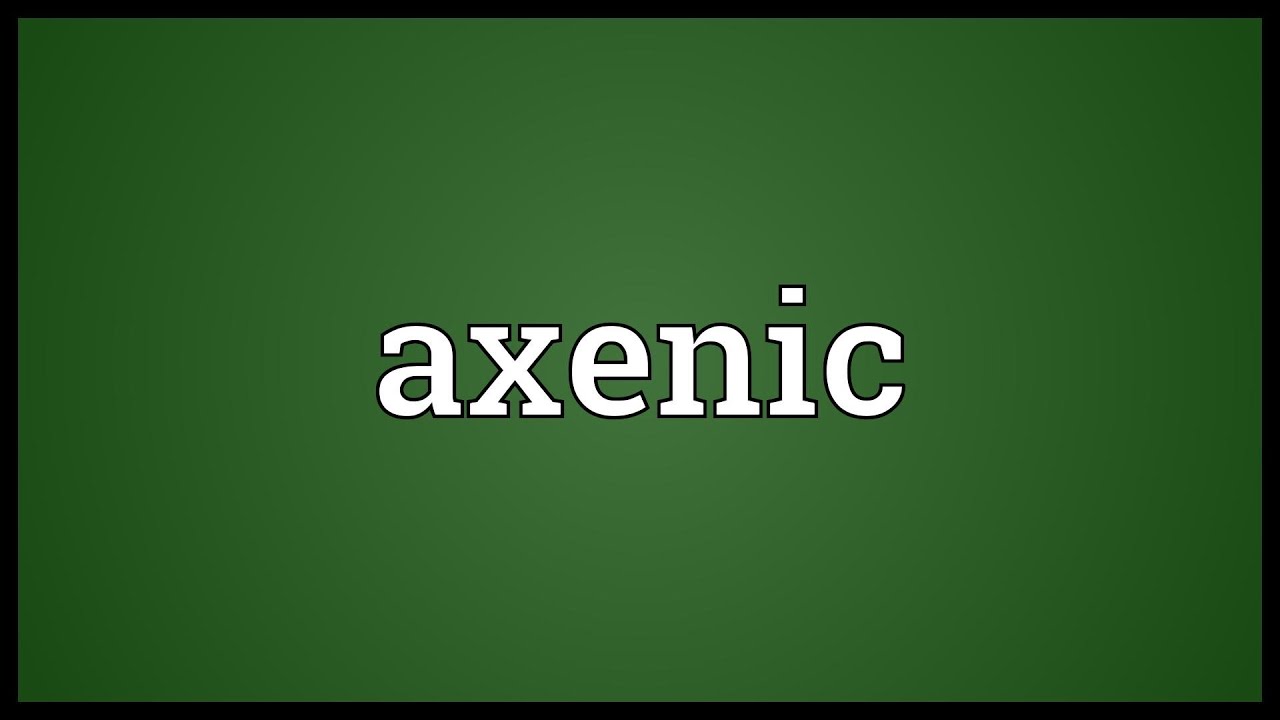 Axenic Meaning - YouTube