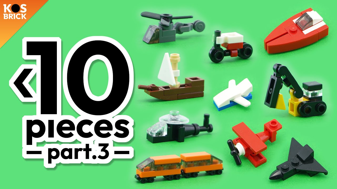 Lego Mini Vehicles Under 10 Pieces - Part 3 (Tutorial) - YouTube