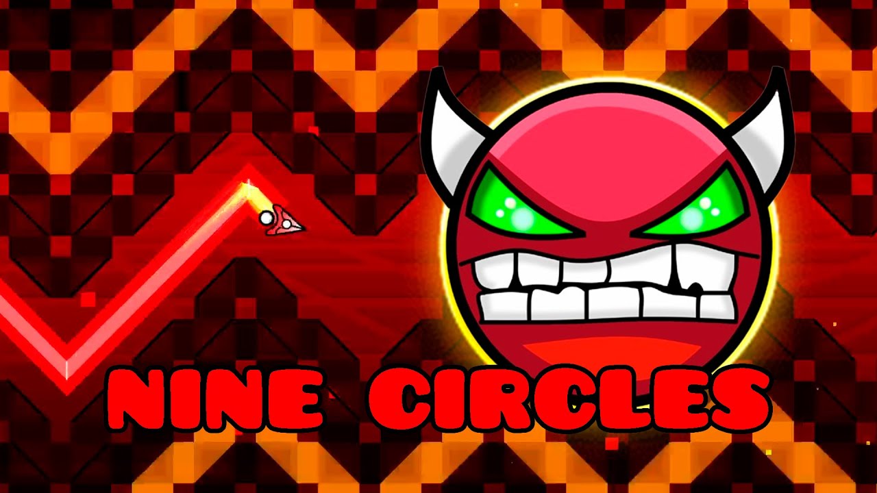 "Nine Circles" by Zobros [ALL COINS] | 10 ⭐ (Hard Demon) | Geometry ...