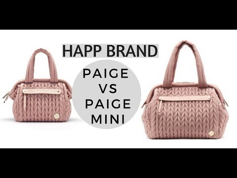 Happ Brand Packing Comparison  Paige Dusty Rose vs  Paige Mini Dusty Rose