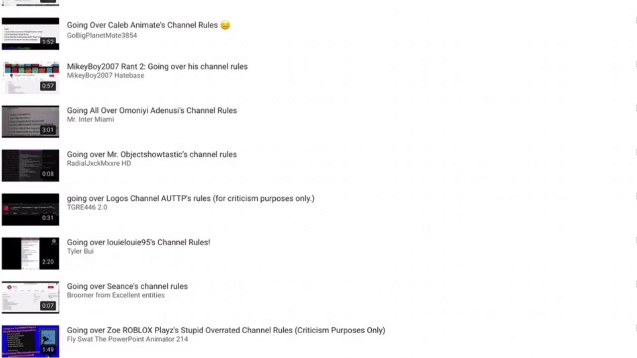 My opinion on “going over channel rules” videos - YouTube