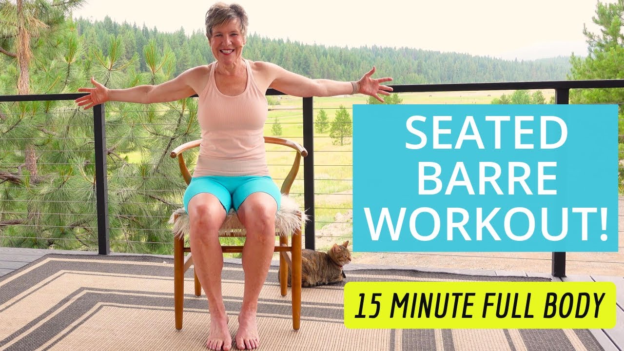 15 Minute Seated Barre Workout (No Equipment, Full Body) - YouTube