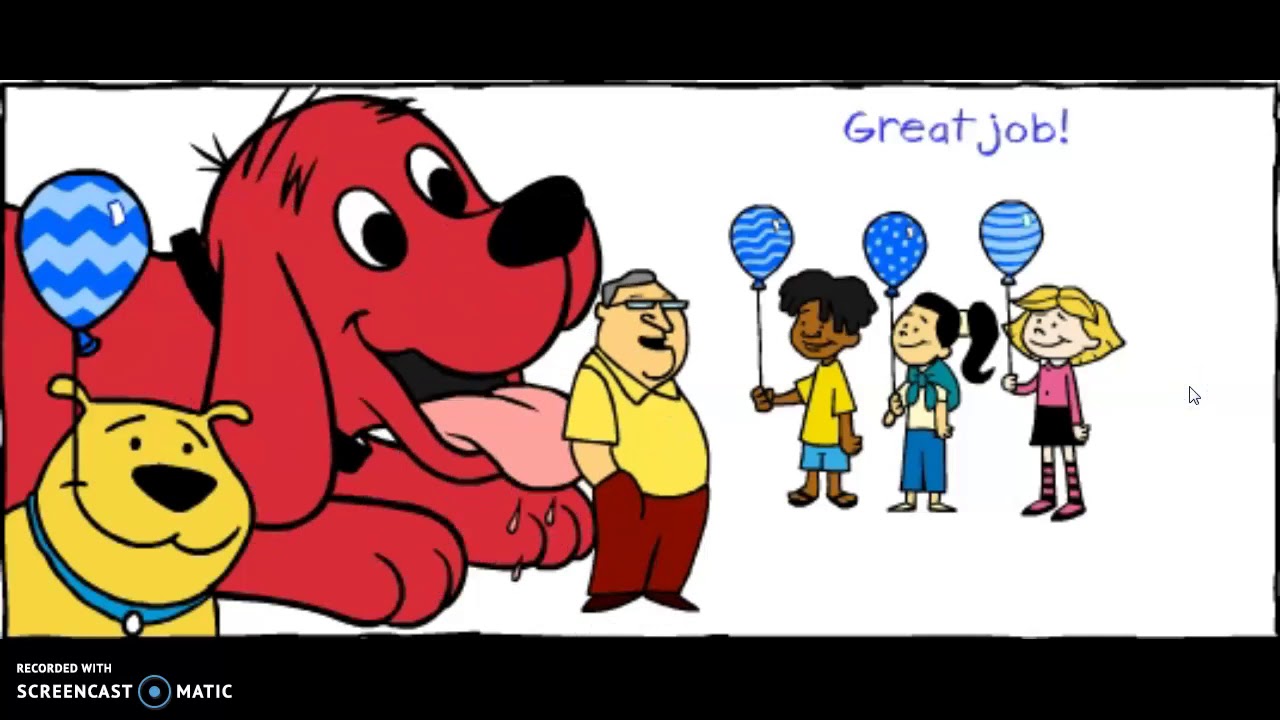 Theo plays Clifford kisses (Stripes) - YouTube