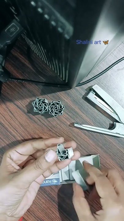 Most popular stapler pin craft| stapler pin craft ideas #craft #youtubeshorts #viral #shorts ...