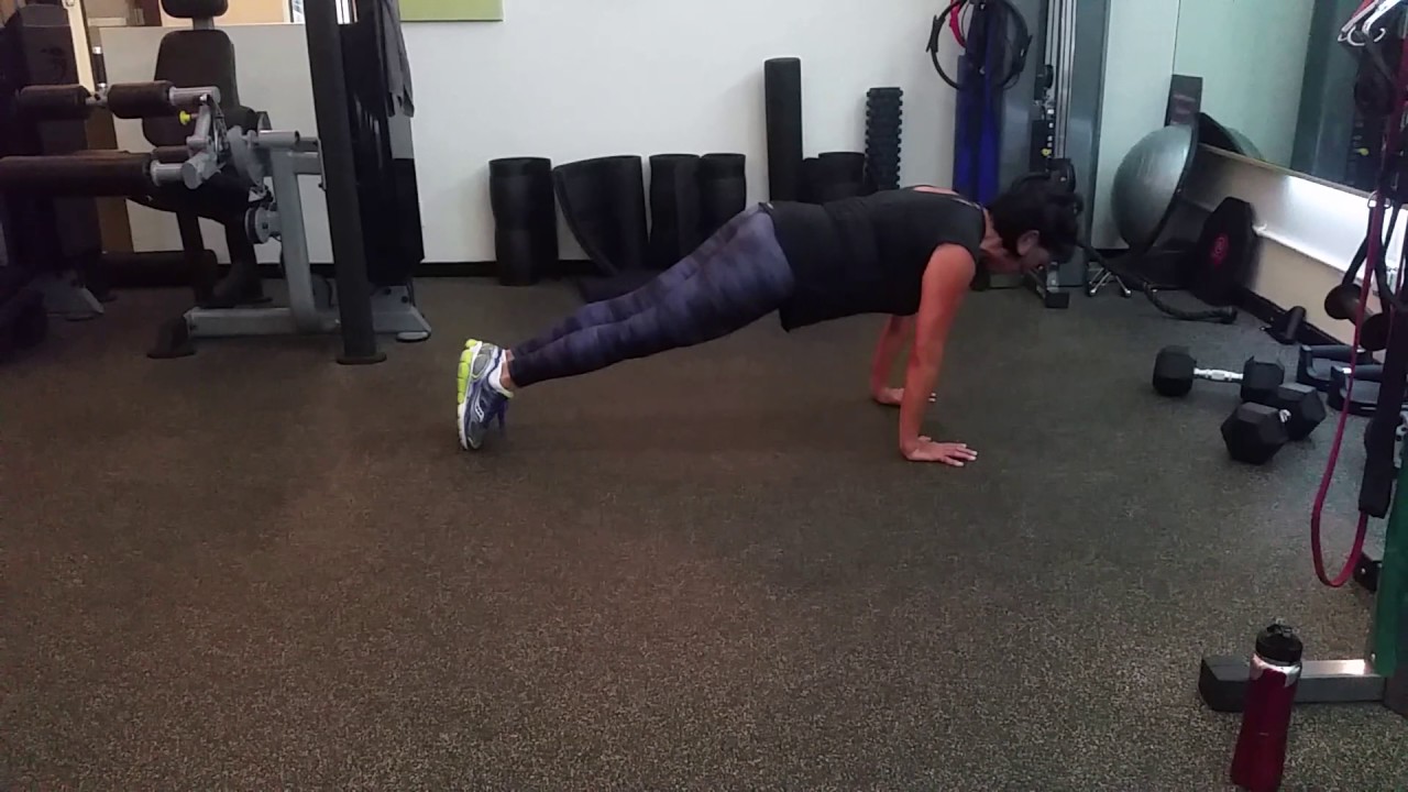 Push Up Position Forward Lean - YouTube