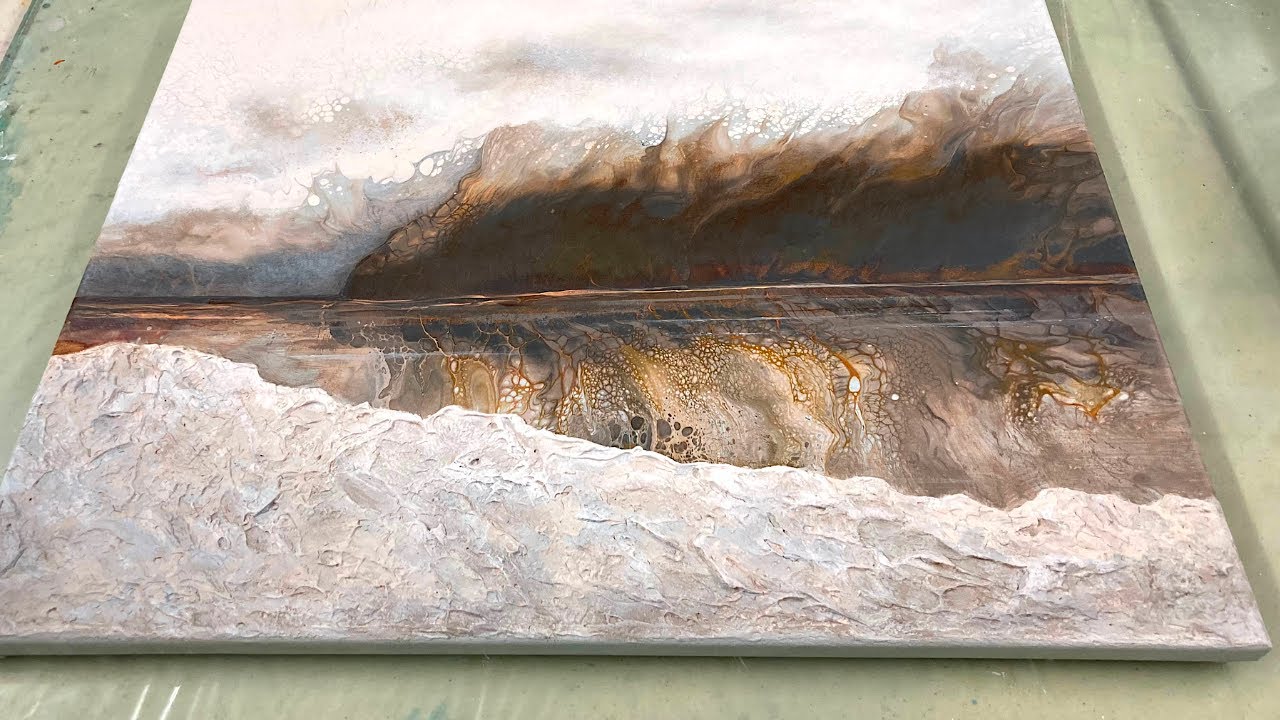 Textured Acrylic Art with Dutch Pour Techniques | Abstract Painting ...