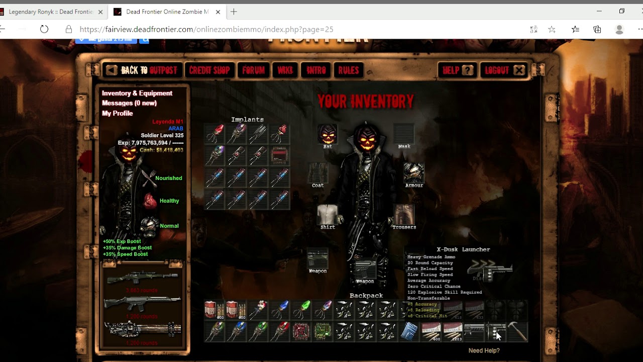 Dead Frontier: Crafting Dawn carbine - YouTube