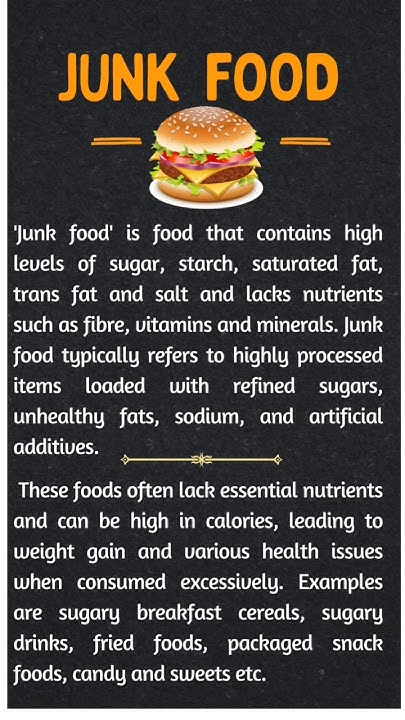 Junk Food vs Healthy Food| Junk Food Essay in English| Healthy Food ...