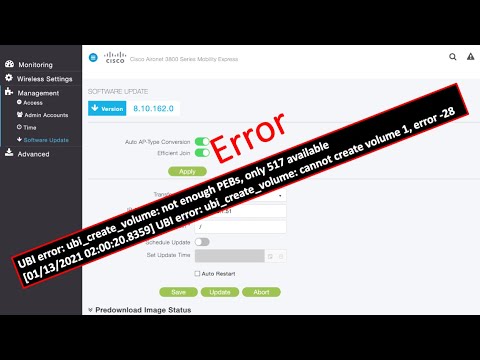 Cisco Mobility Express Upgrade - YouTube
