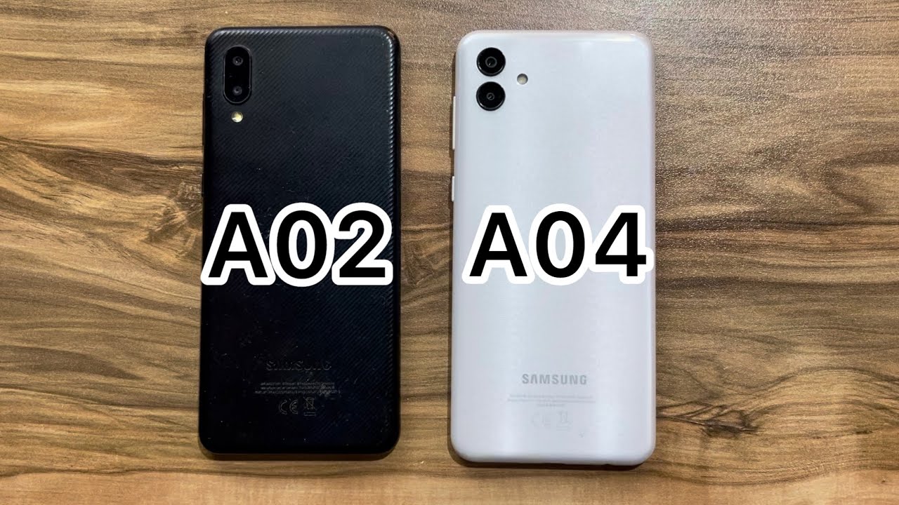 Samsung Galaxy A02 vs Samsung Galaxy A04 - YouTube