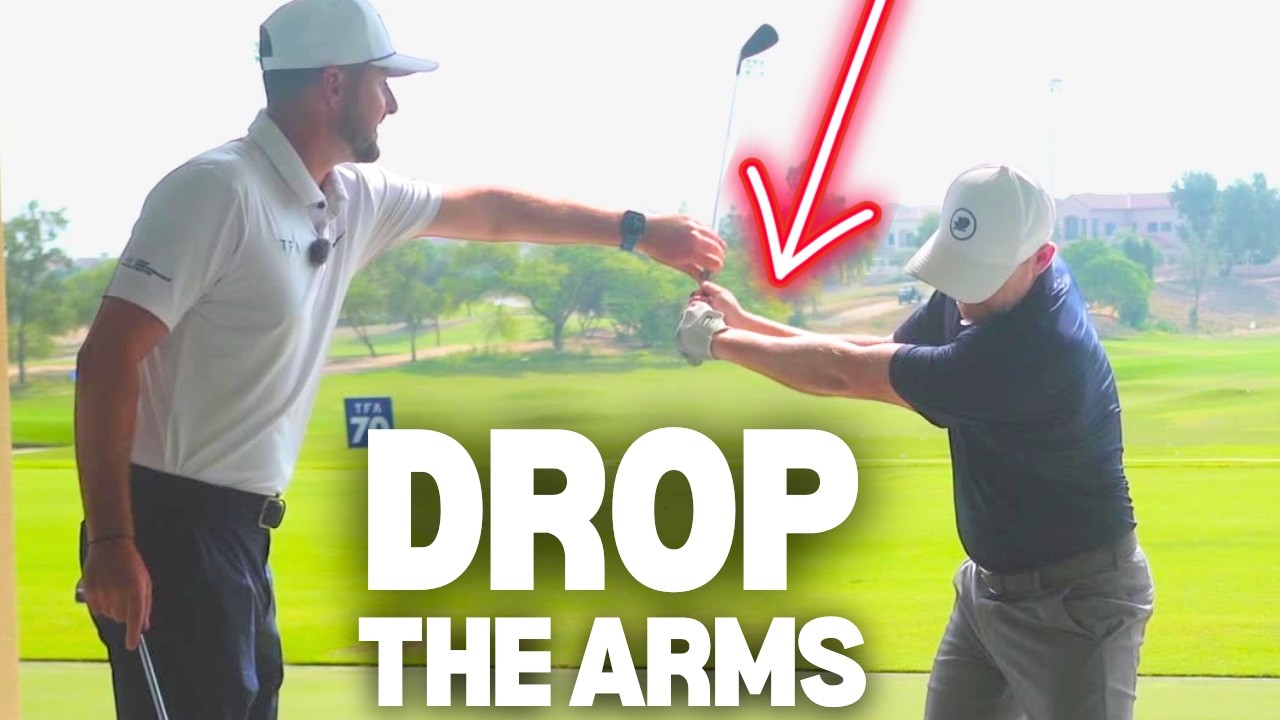 DROP THE ARMS! Downswing Sequence Drill That Instantly Improves Ball ...