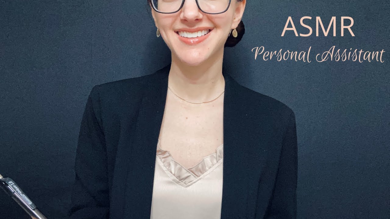 ASMR Personal Assistant l Soft Spoken, Writing, Typing - YouTube