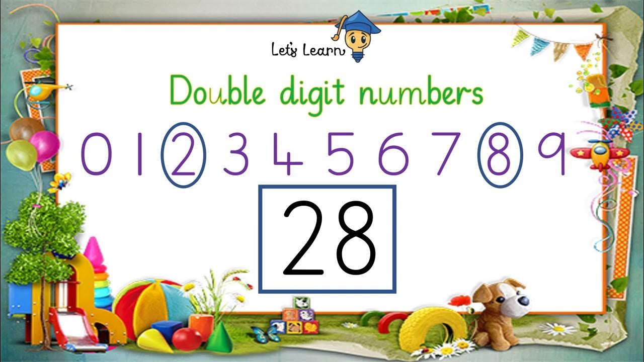 Single and double digit numbers. - YouTube