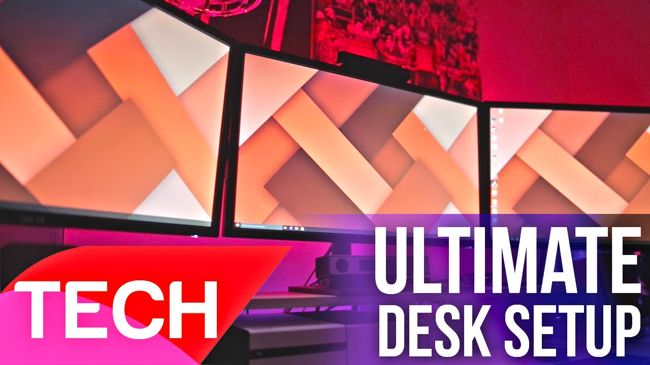 Ultimate Triple Monitor Desk Setup Featured in Setup Wars! - YouTube