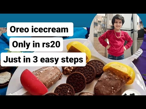 Oreo Icecream| Oreo biscuit recipe| 3 ingredients| Easy Oreo recipe ...
