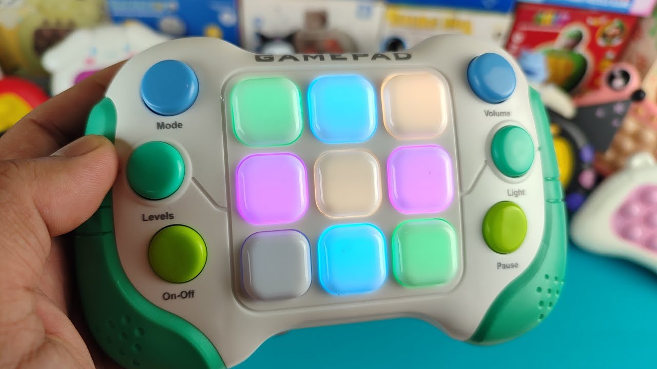 New Game Pad Push Game Electric Pop It toys unboxing and review ASMR ...