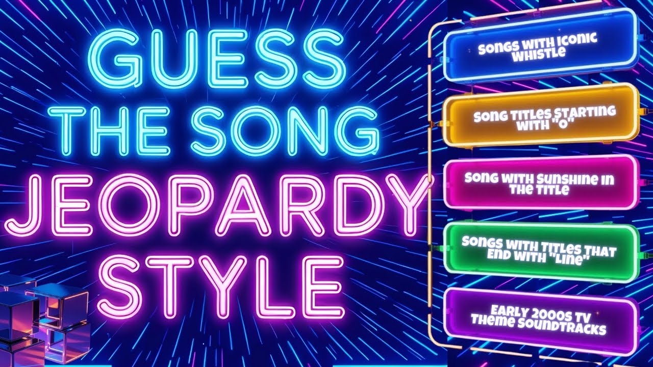 Guess the Song! Jeopardy Music Quiz Style | Music Trivia | Quiz Burst ...