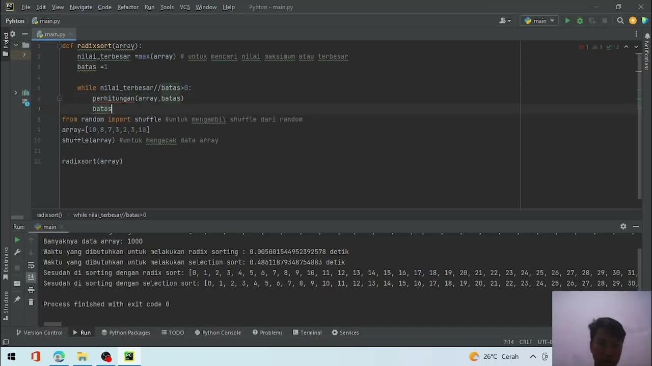 Radix Sort Dengan Python Youtube