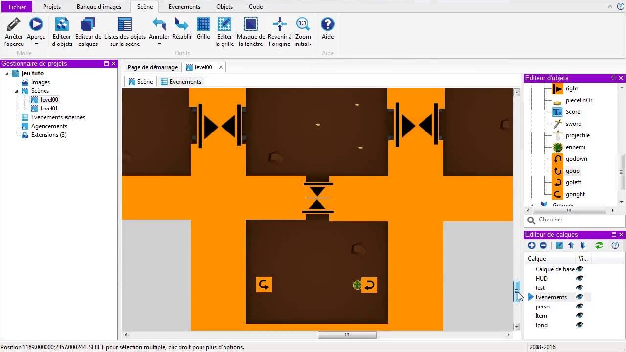 GDevelop - des ennemis et de la vie - YouTube
