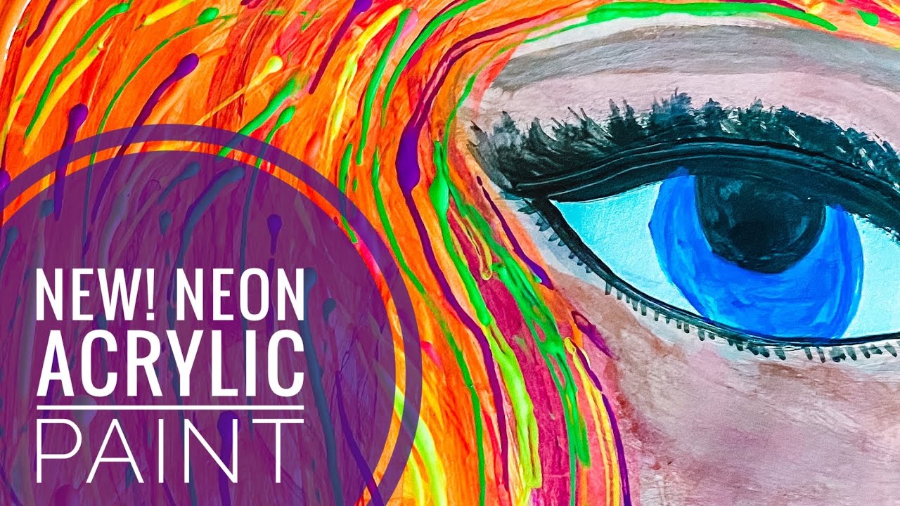 New! Neon Acrylic Paint! - YouTube